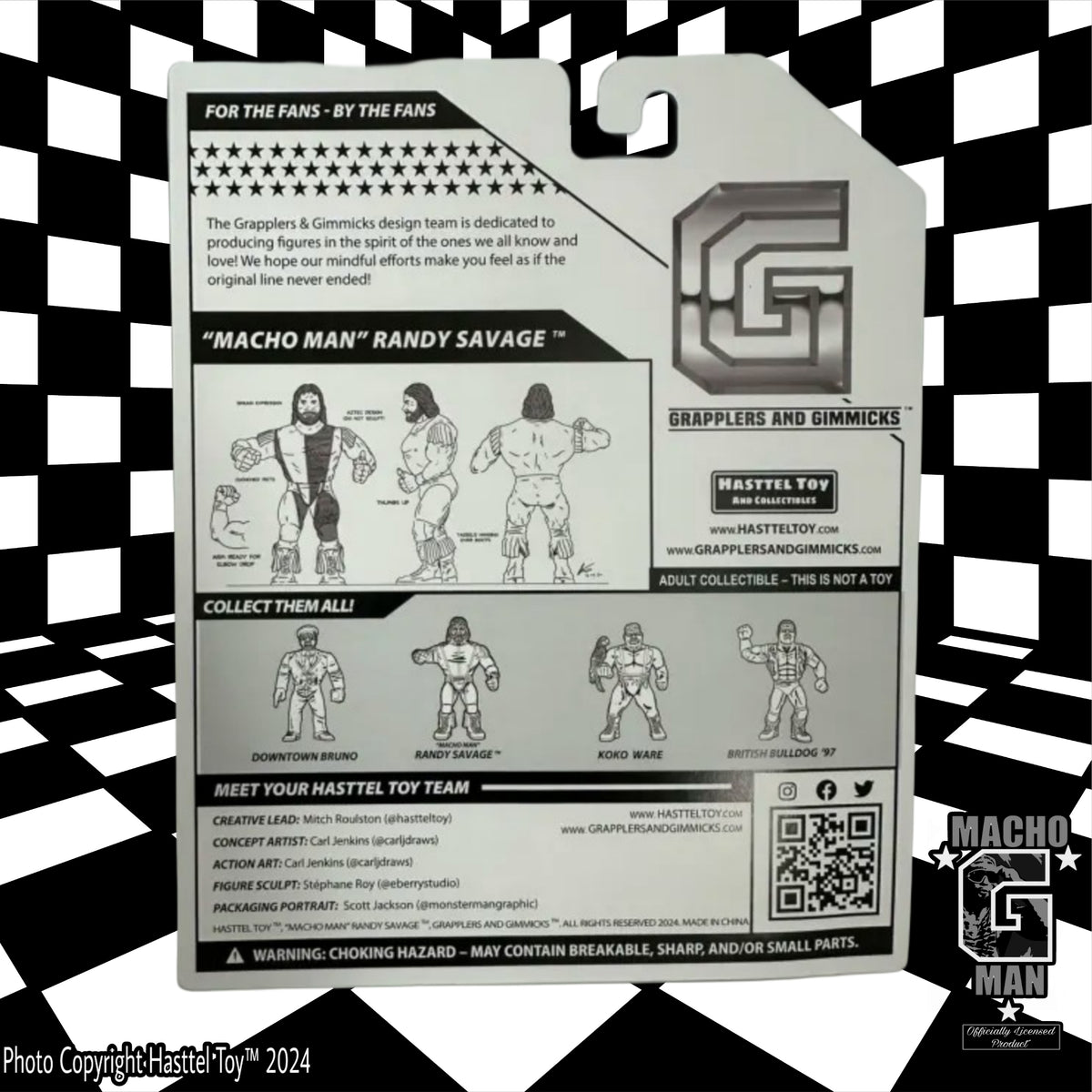 Macho Man Randy Savage '94 Ring Gear Attire Vintage Style Figure In St ...